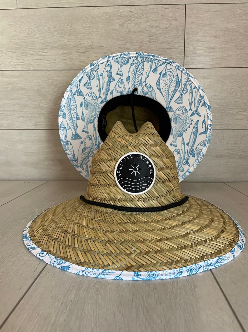 Kid's Lifeguard Straw Hats - Etsy