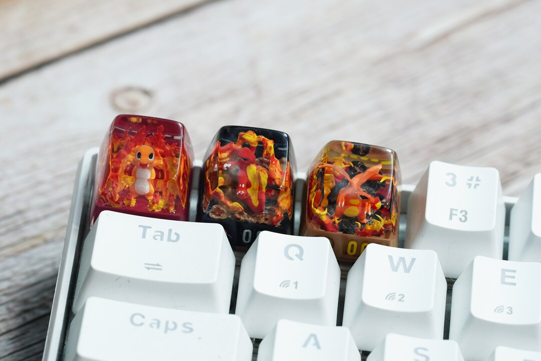 Charmander Keycap, Custom Pokemon Keycap, Handmade Keycaps, Artisan ...