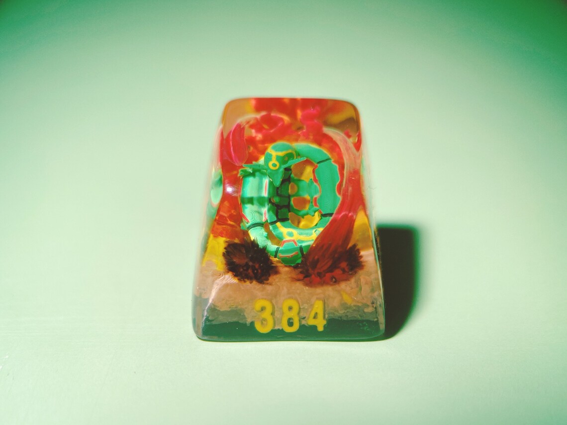 Rayquaza Keycap Custom Pokemon Keycap Handmade Keycaps - Etsy