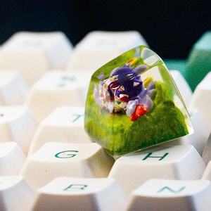 Gaming Set Keycap , Artisan Keycap ,anime Artisan Keycaps, Custom ...
