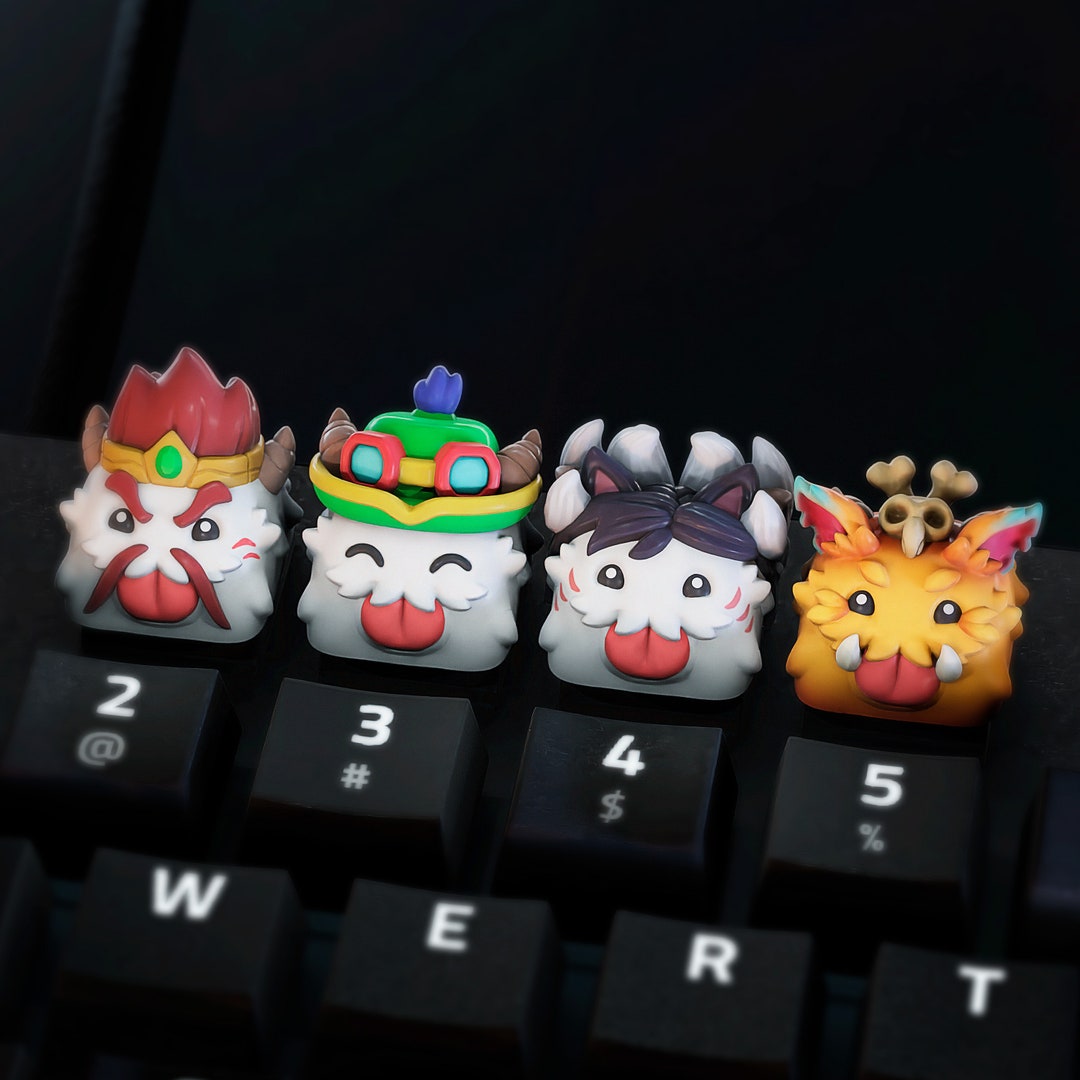Poro Ahri Artisan Keycap, Artisan Keycap, for Mechanical Keyboard ...