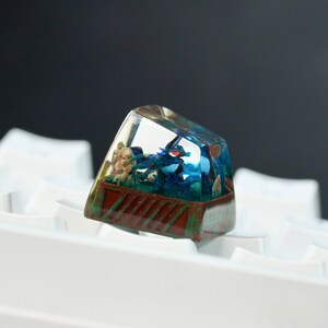 Charizard Mega X Keycap, Custom Pokemon Keycap, Handmade Keycaps ...