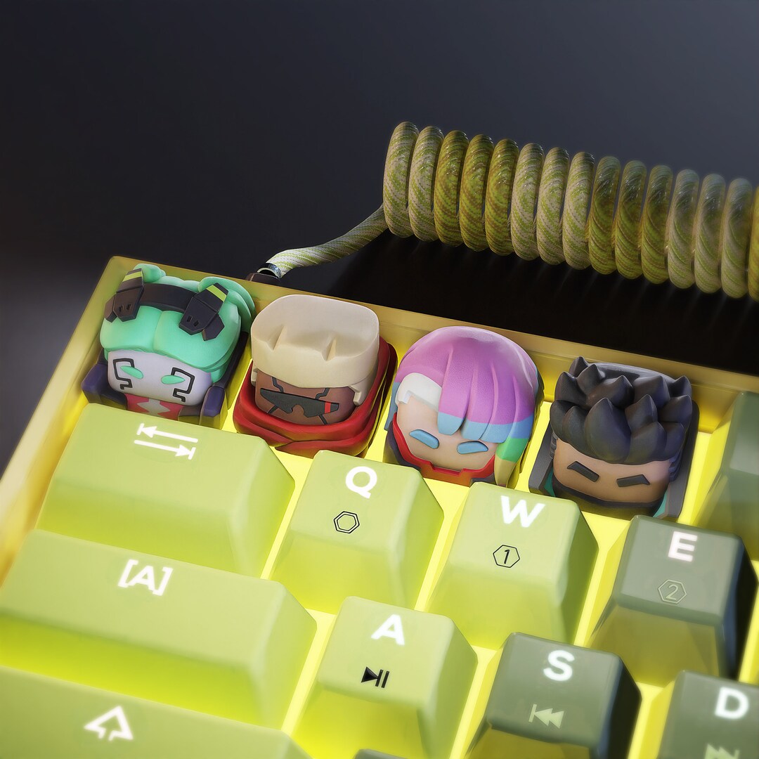 Cyberpunk Keycaps Elevate Your Keyboard to a Futuristic - Etsy