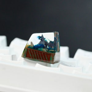 Charizard Mega X Keycap, Custom Pokemon Keycap, Handmade Keycaps ...