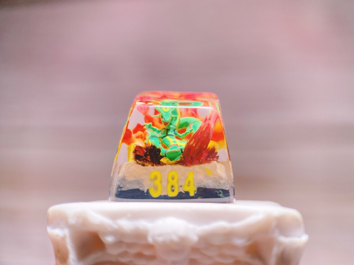 Rayquaza Keycap Custom Pokemon Keycap Handmade Keycaps - Etsy