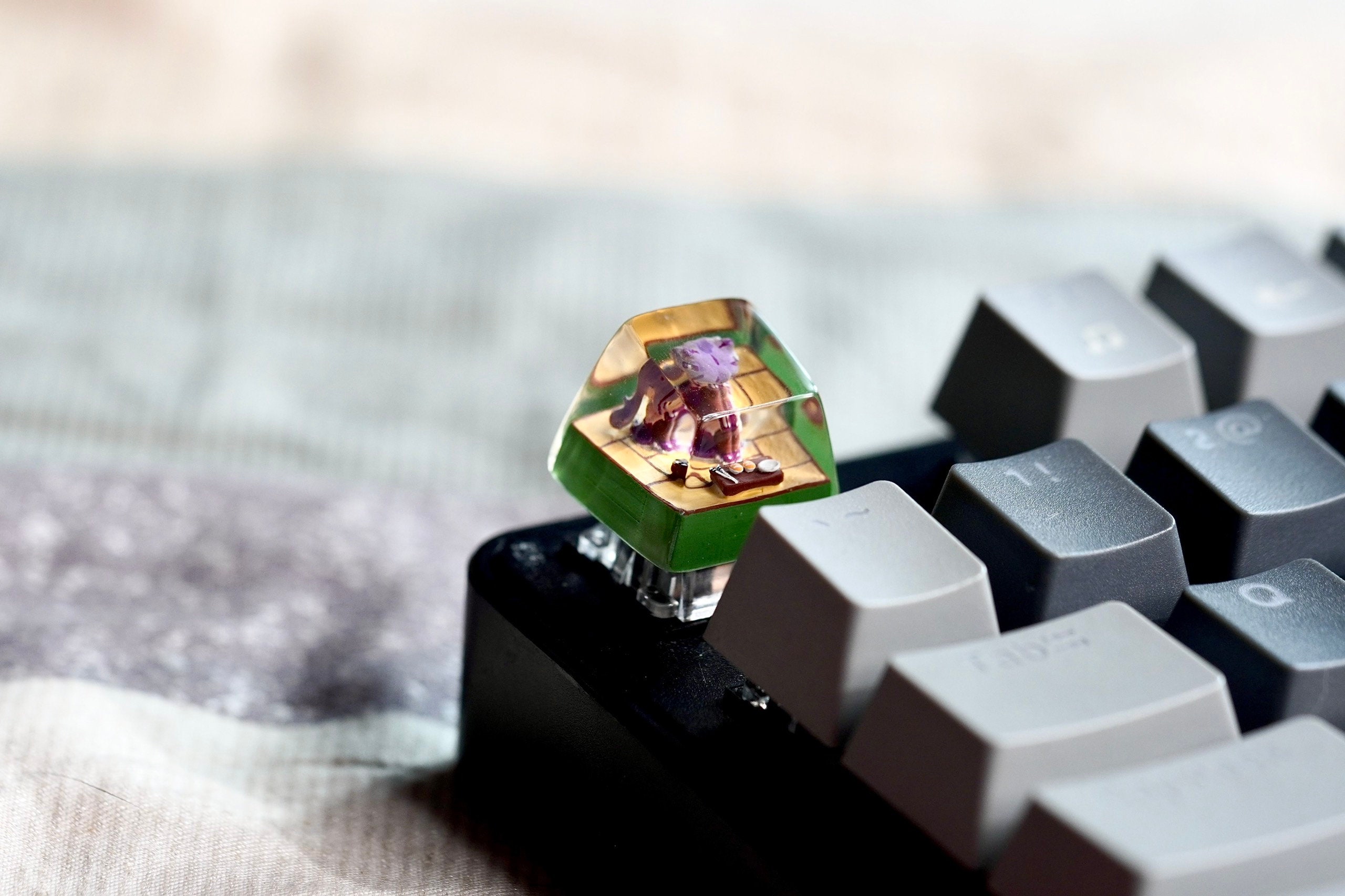 Genshin Impact Keqing Keycap Slime Keycap Cute Keycap - Etsy Canada