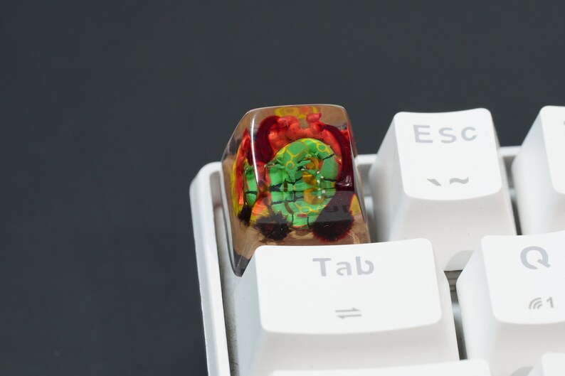 Rayquaza Keycap Custom Pokemon Keycap Handmade Keycaps - Etsy