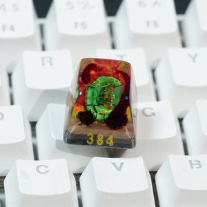Rayquaza Keycap, Custom Pokemon Keycap, Handmade Keycaps, Artisan ...