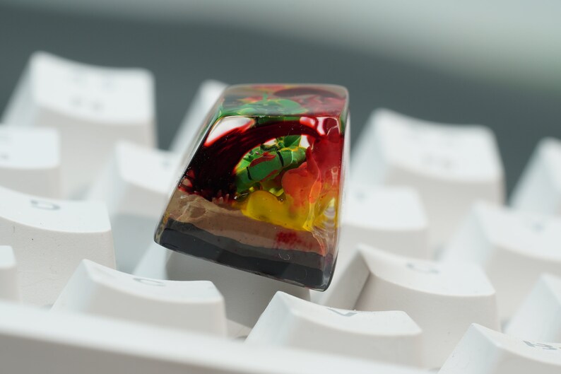 Rayquaza Keycap Custom Pokemon Keycap Handmade Keycaps - Etsy