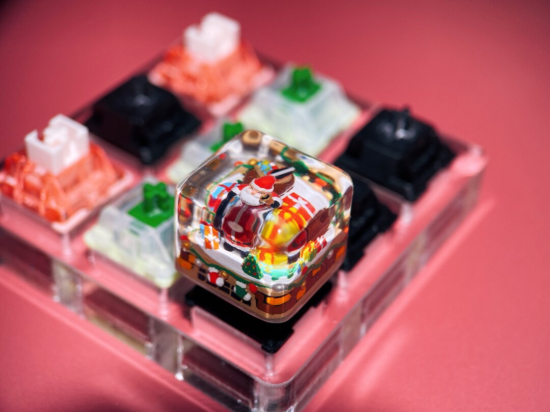 Santa Claus Keycap Christmas Tree Keycap Snowman Keycap - Etsy