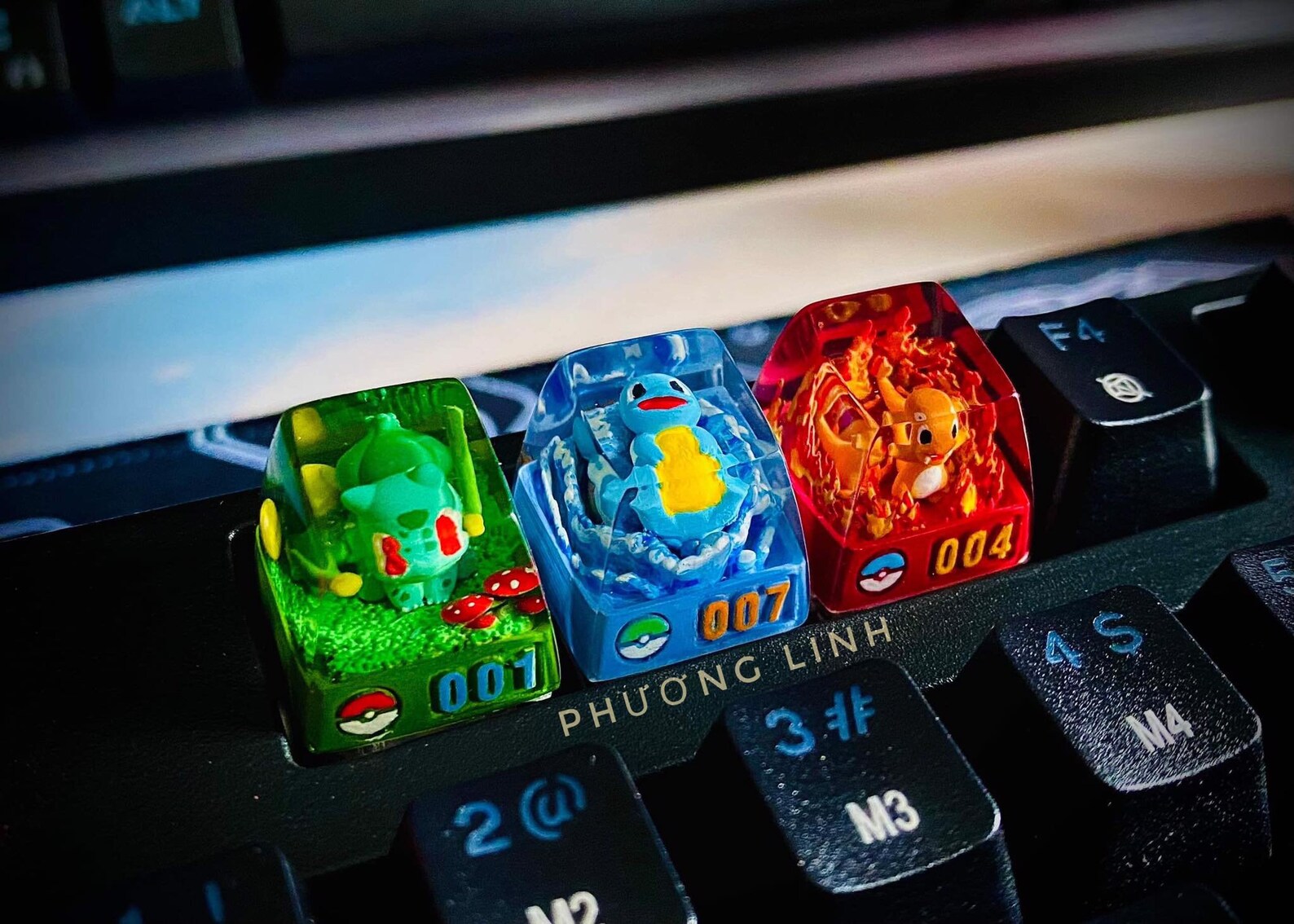 Bulbasaur Keycap Custom Pokemon Keycap Handmade Keycaps - Etsy