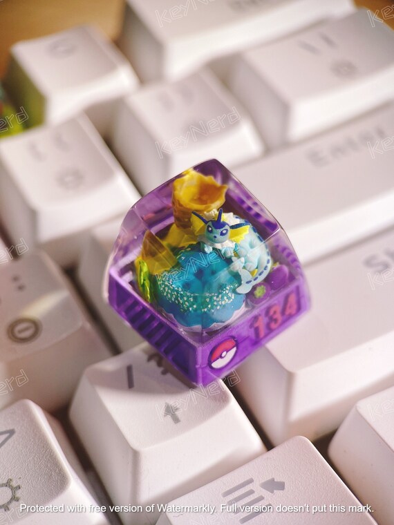 Vaporeon Keycap Custom Pokemon Keycap Handmade Keycaps - Etsy