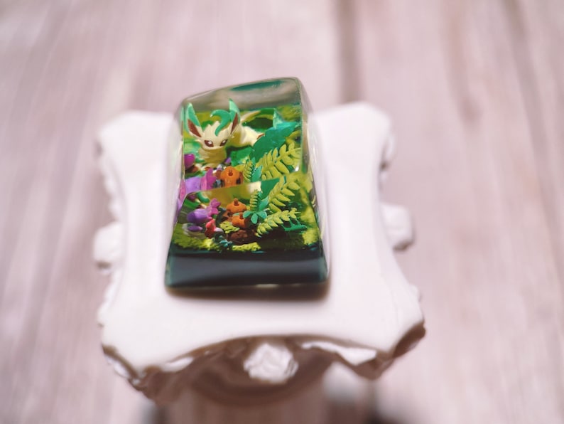 Leafeon Keycap Custom Pokemon Keycap Keycap Keycaps - Etsy