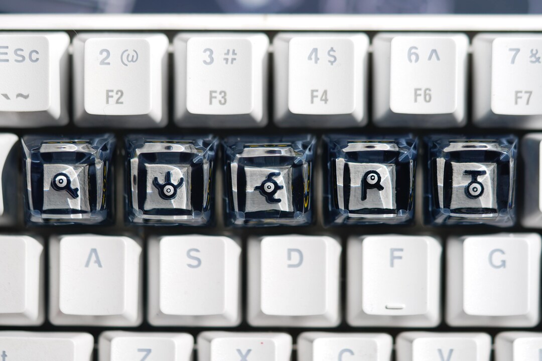 Unown Keycap, Custom Pokemon Keycap, Keycap, Keycaps, Artisan Keycap ...