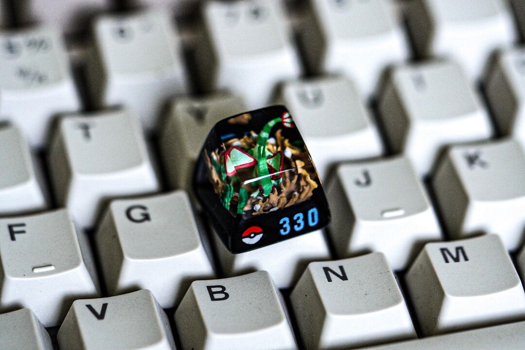 Fly.g.on Po.ke.mo.n Keycap, Po.ke.mo.n Spacebar Keycap, Artisan Keycap ...