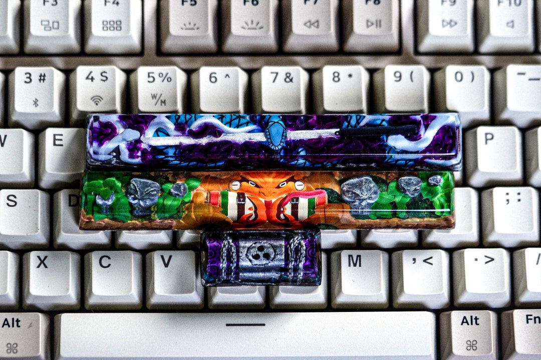Custom Ninja 6.25U Spacebar Artisan Keycap, Resin Keycap Spacebar ...