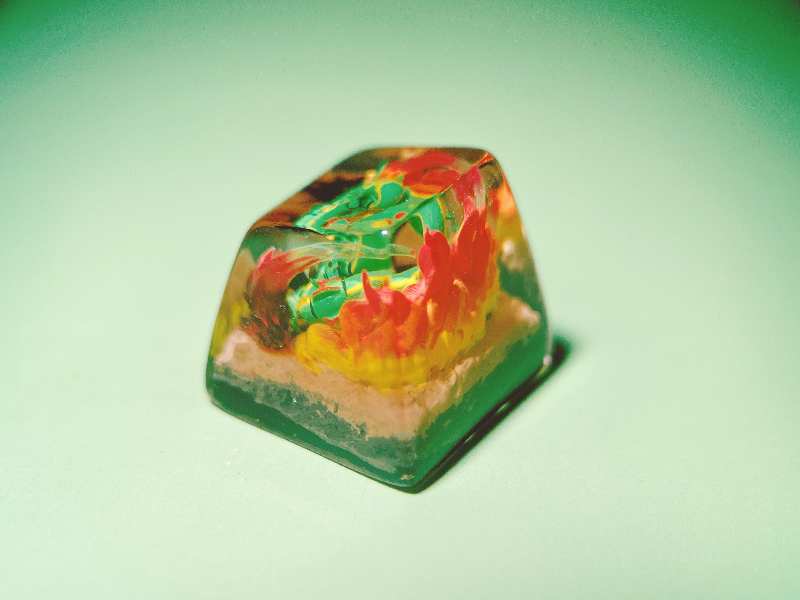 Rayquaza Keycap Custom Pokemon Keycap Handmade Keycaps - Etsy