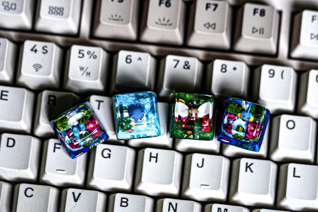 Custom Your P.oke.m.on Keycap, Gift, Artisan Keycap, Cherry Mx Numpad ...