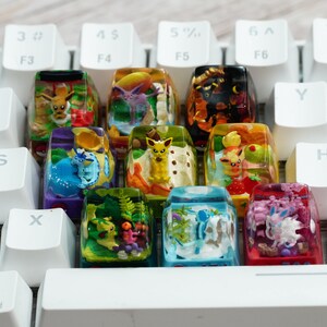 Glaceon Keycap Custom Pokemon Keycap Keycap Keycaps - Etsy