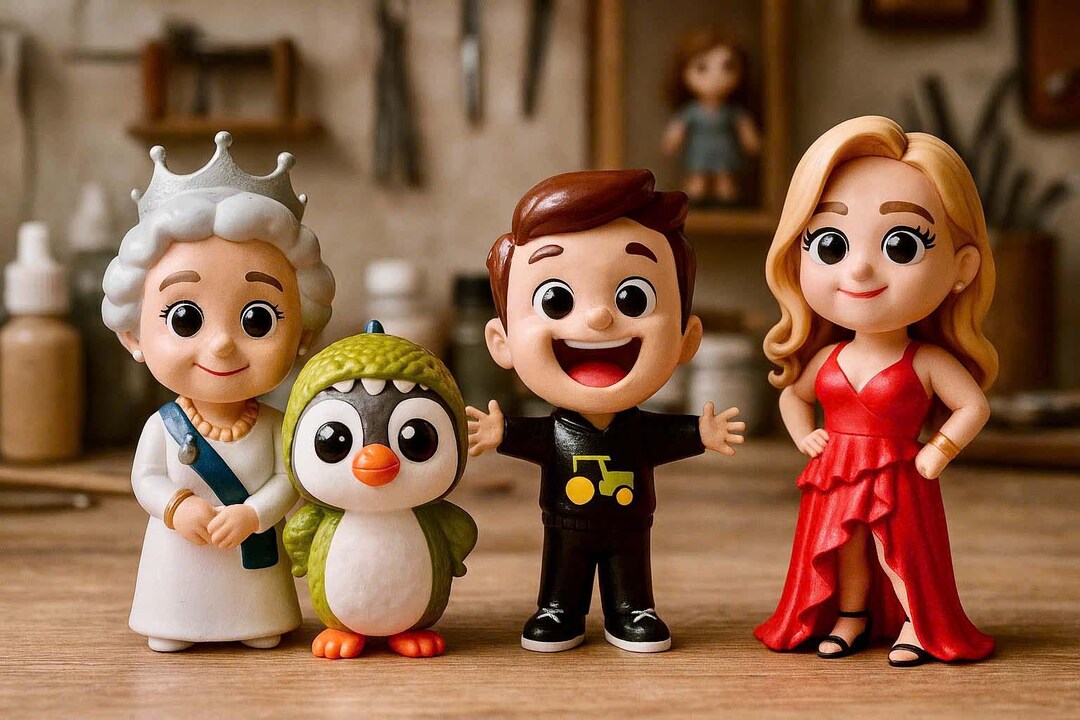 Custom Hand-painted Figure From Your Photo | Personalized Mini Figurine ...