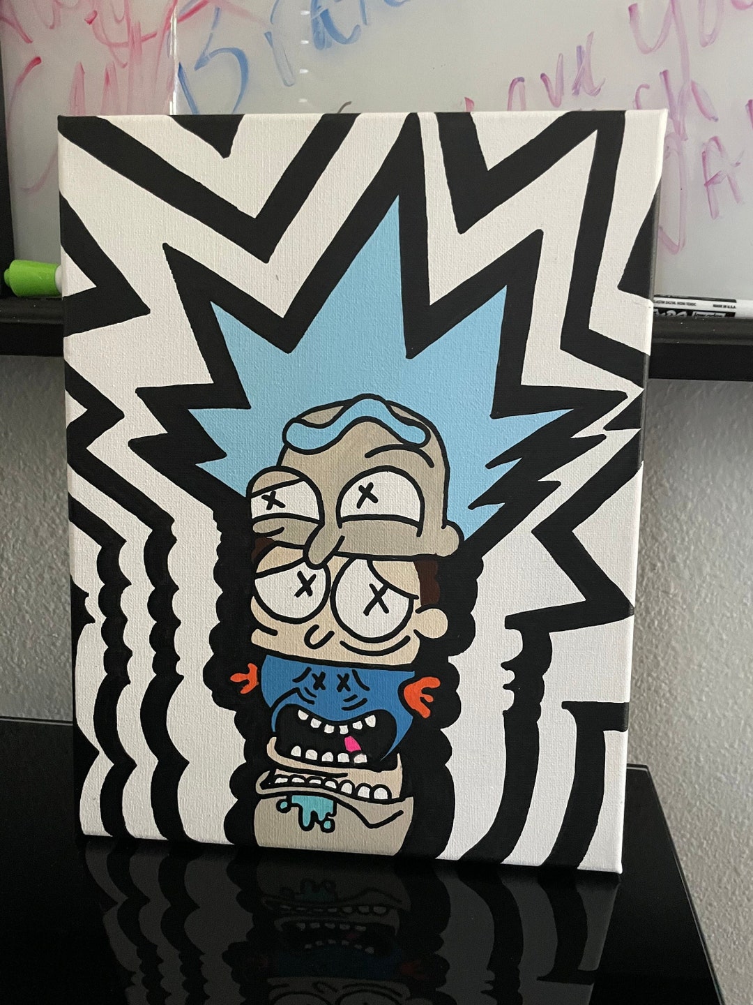 Rick & Morty Trippy Painting! - Etsy