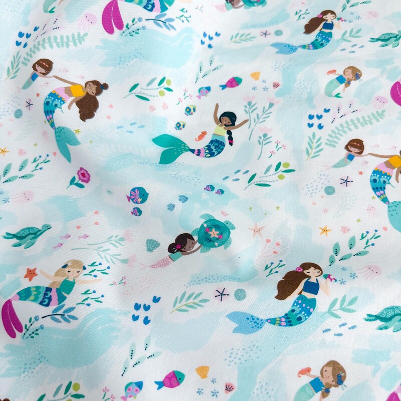 Mermaid Fabric - Etsy