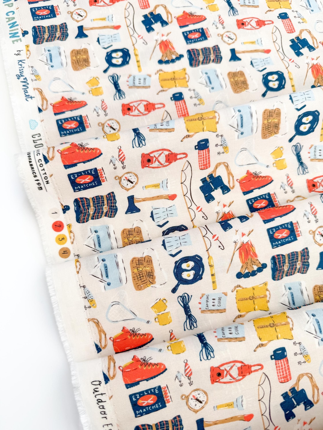 Outdoor Essentials, Fabric by the Yard, 100% Organic Cotton, by Cloud9 ...