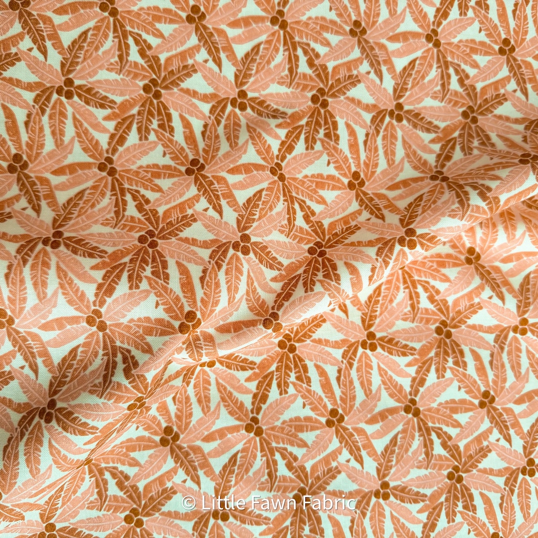 LV902-SW2 Rising Sun - Palm Tree - Sun Washed Fabric by Loes Van Oosten ...