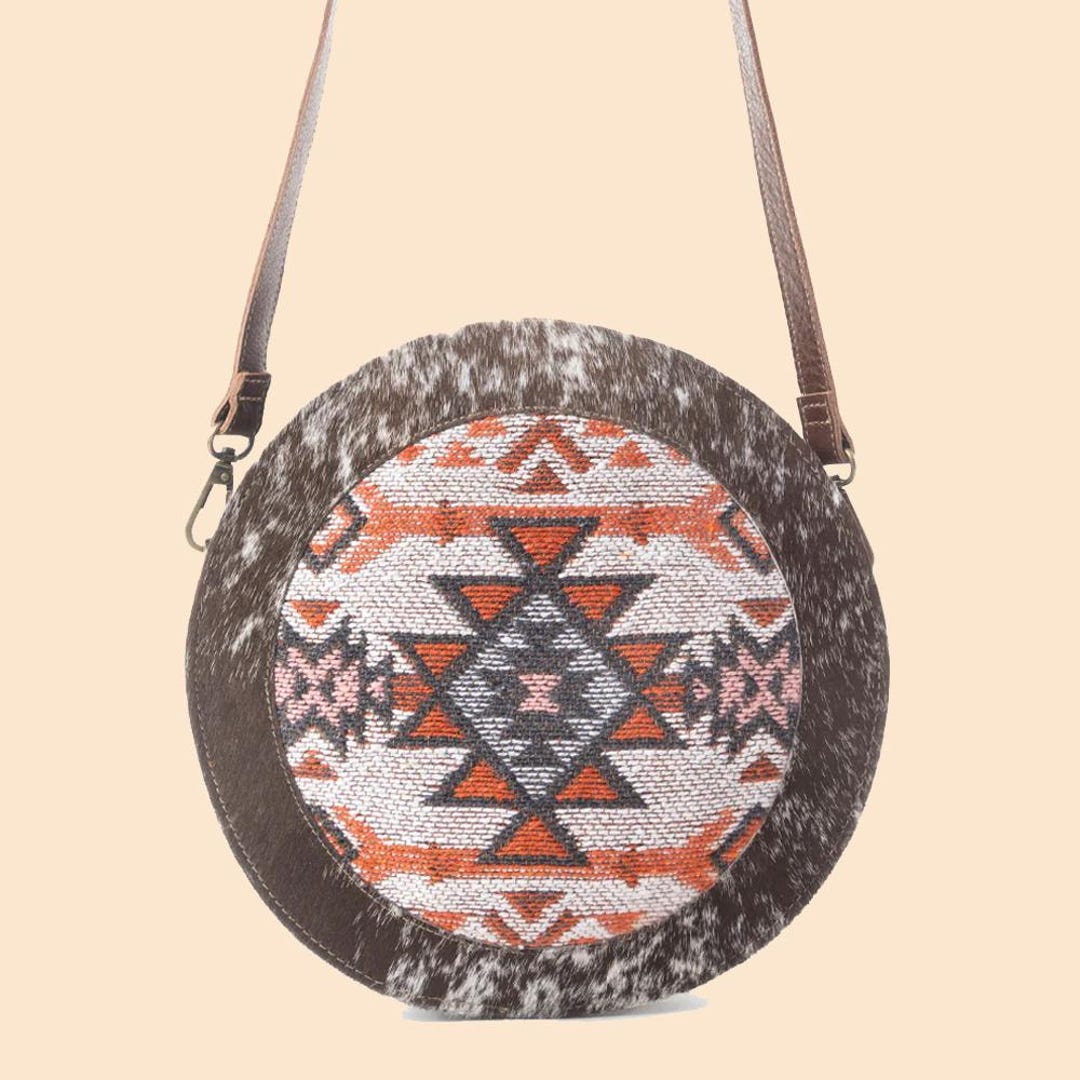 Myra Bag Round Bag Boho Pink - Etsy