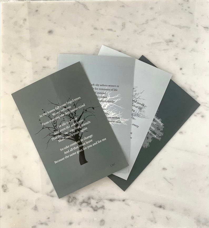 Season Poetry Collection (entire Set in Digital Format) - Grey Scale - Etsy