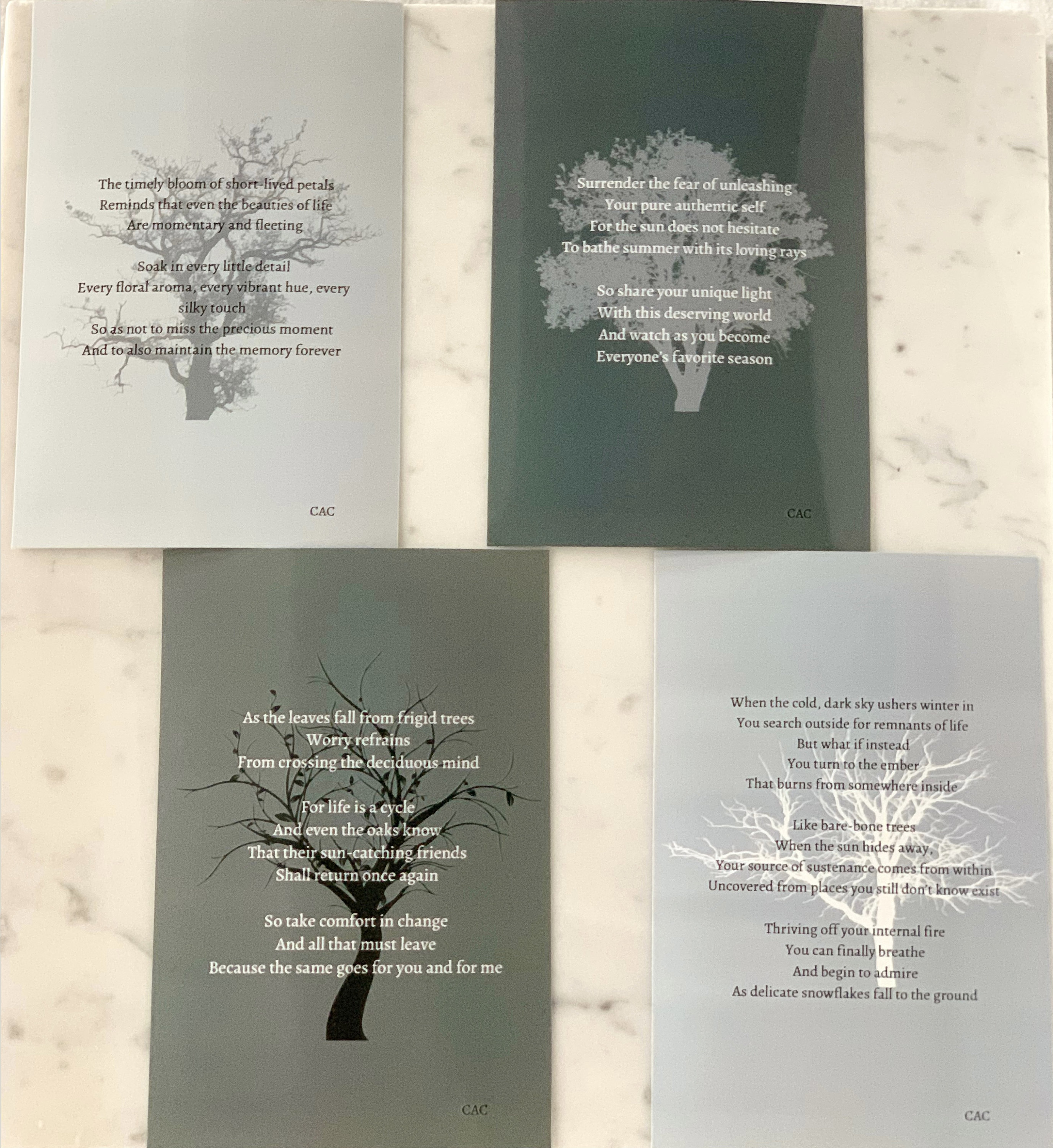 Season Poetry Collection (entire Set in Digital Format) - Grey Scale - Etsy