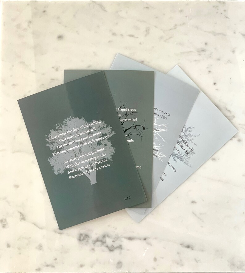 Season Poetry Collection (entire Set in Digital Format) - Grey Scale - Etsy