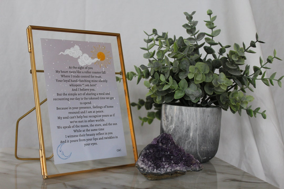 Framed Personalized Poem for Gifting - Etsy