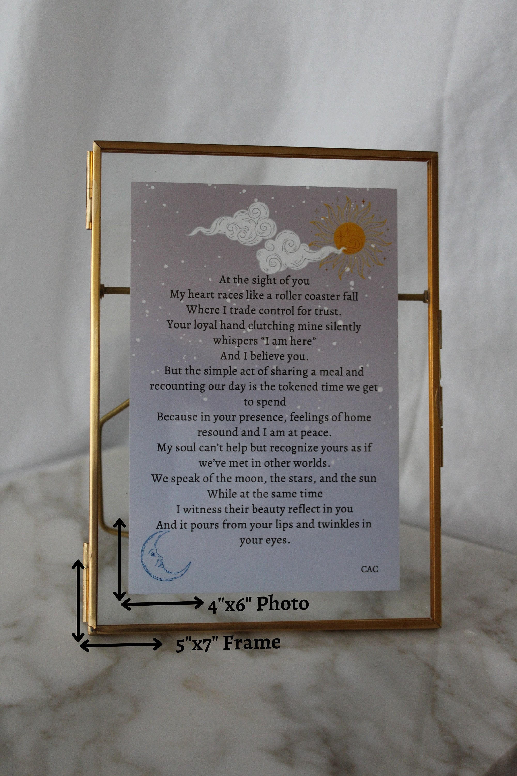 Framed Personalized Poem for Gifting - Etsy