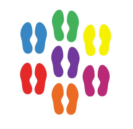 Feet Decals Stickers for Sensory Path - Etsy Ireland