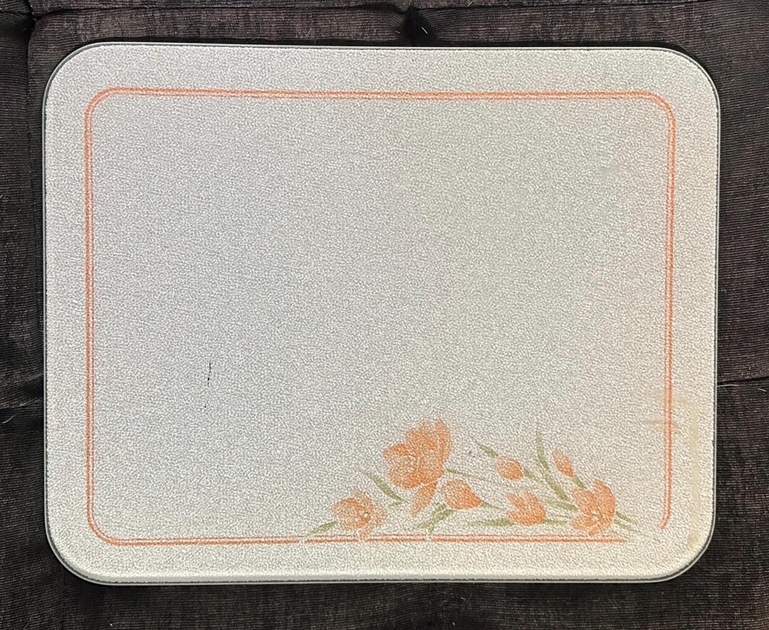 Corning Peach Floral Portable Counter Saver C-15 - Etsy