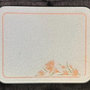 Corning Peach Floral Portable Counter Saver C-15 - Etsy