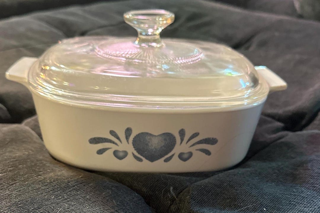Corning Ware A-2–B “blue Heart” 2 Liter Casserole Dish (lifestyles Line ...