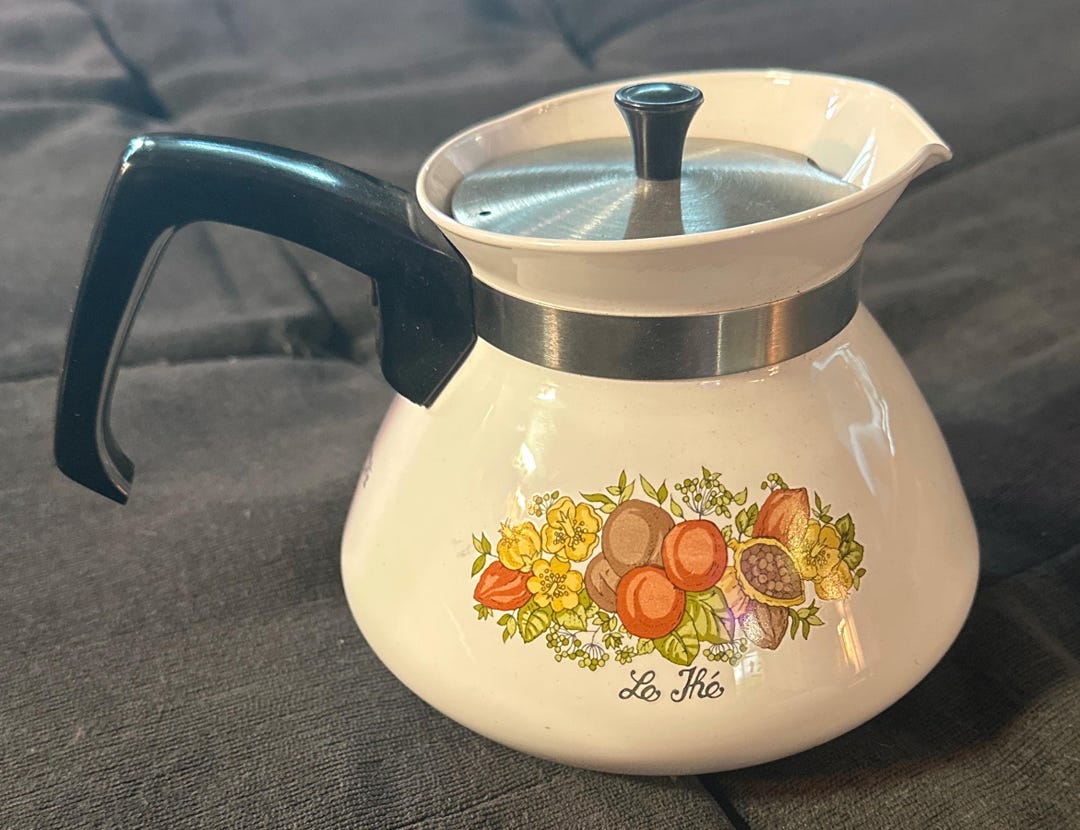 Corning Ware spice of Life P-104 6-cup Teapot - Etsy