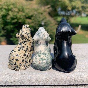 Howling Wolf Crystal Carvings | Animal Carvings, Wolves, Dogs ...