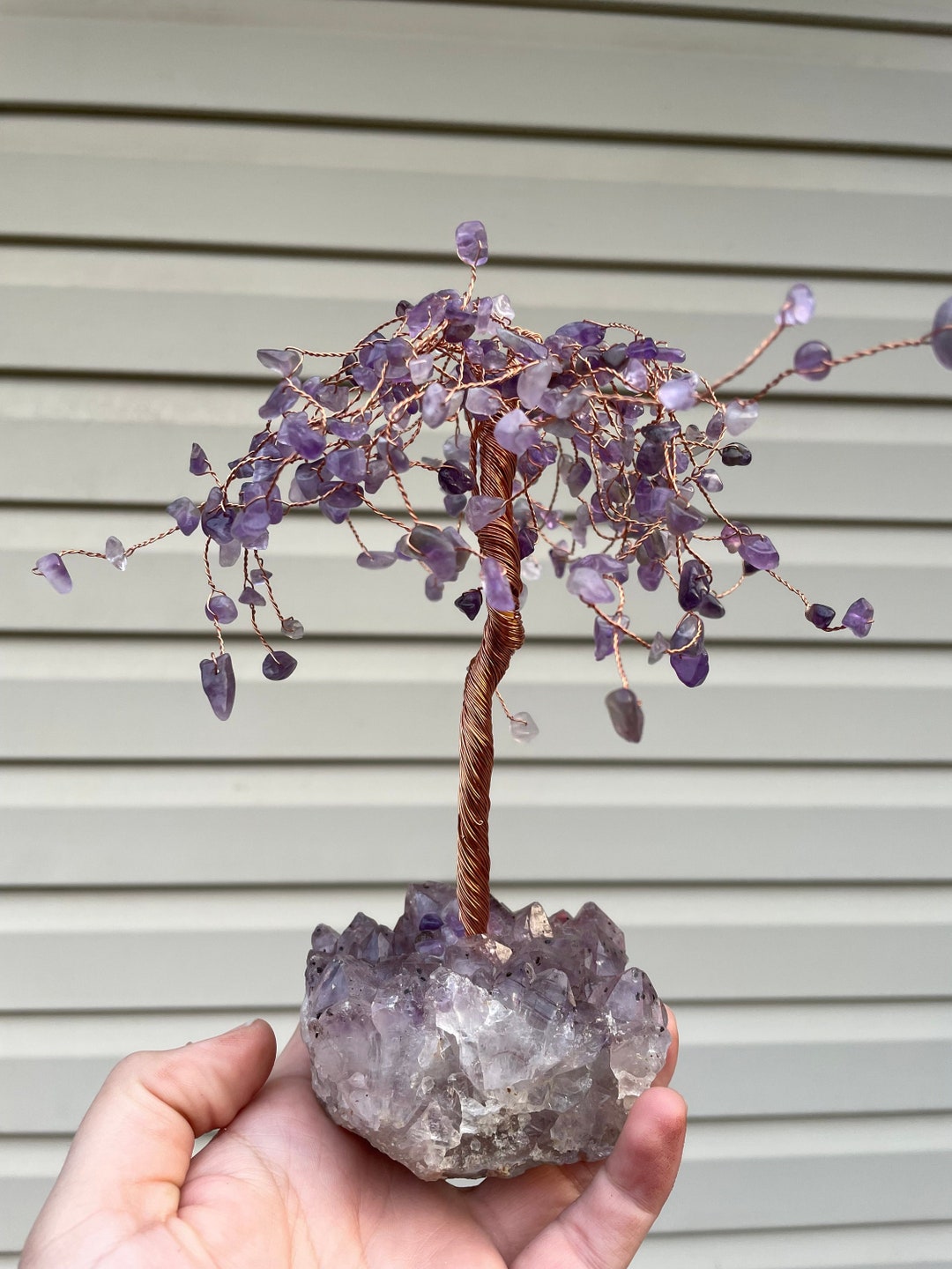 Amethyst Crystal Tree of Life, Chip Trees, Crystal, Raw, Rough Stone ...
