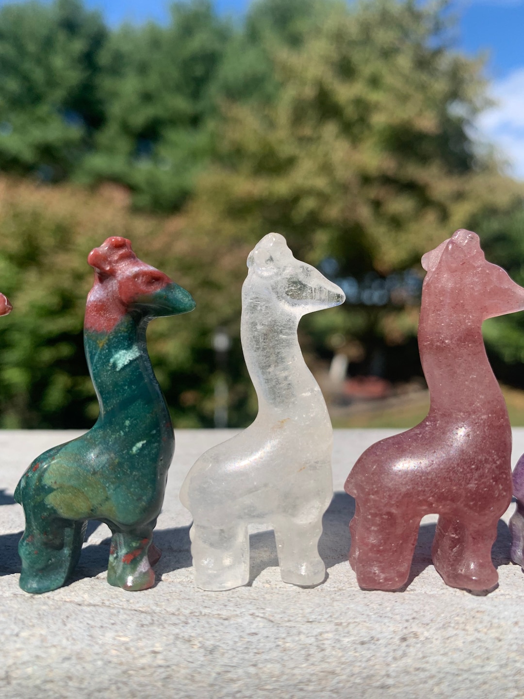 Mini Crystal Giraffe Carvings | Animals, Crystals, Ocean Jasper ...