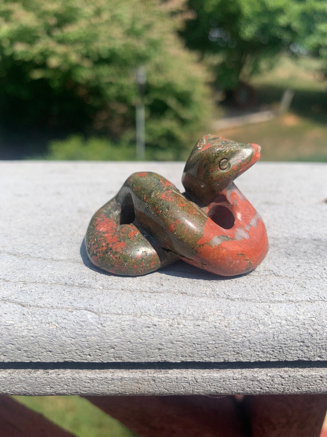 Crystal Snake Carvings | Infinity, Ocean Jasper, Rose Quartz, Larvikite ...