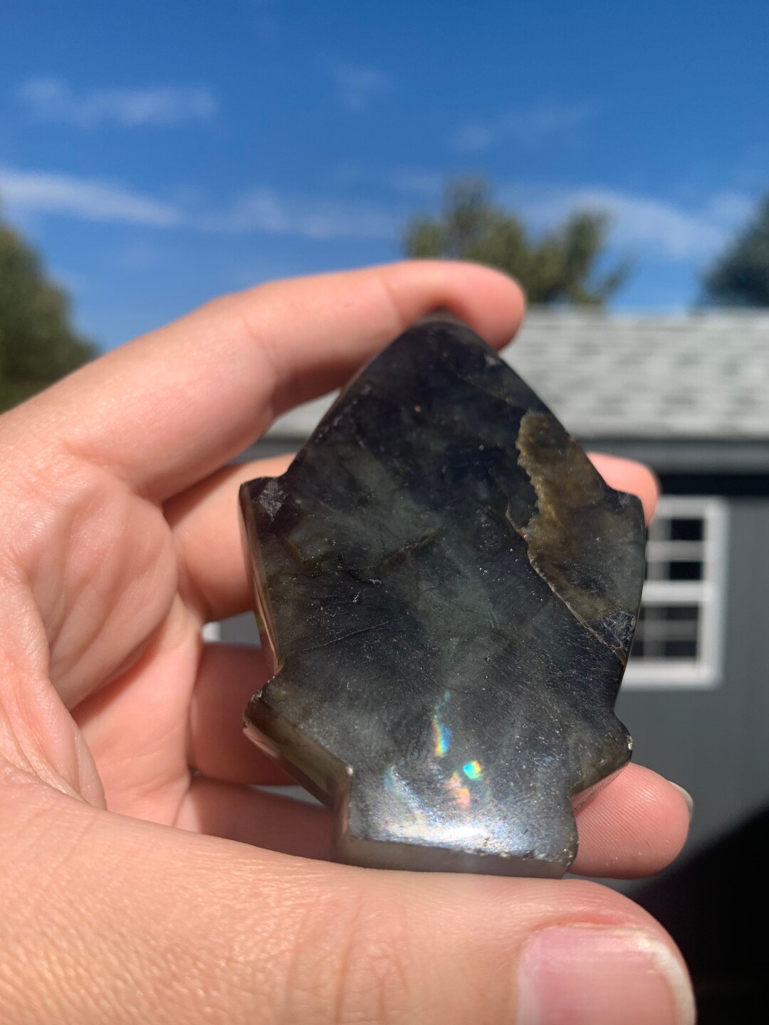 Labradorite Leaf Carvings | Crystals, Gemstones, Natural Stones, Blue ...