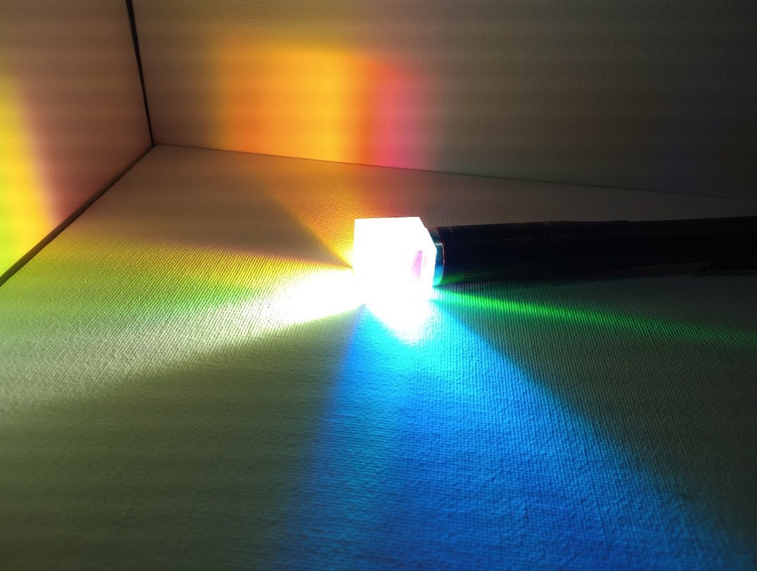 Magic Prism Cube With a 3D Printed Box Color Your Surroundings - Etsy