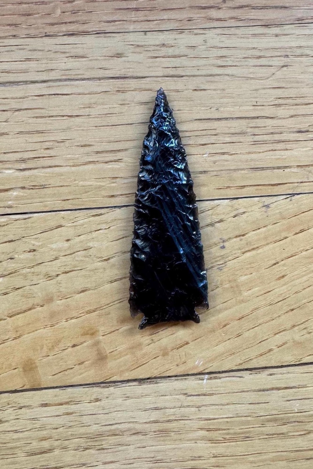 Black and Grey Banded Obsidian Corner-notched Dart Point - Etsy