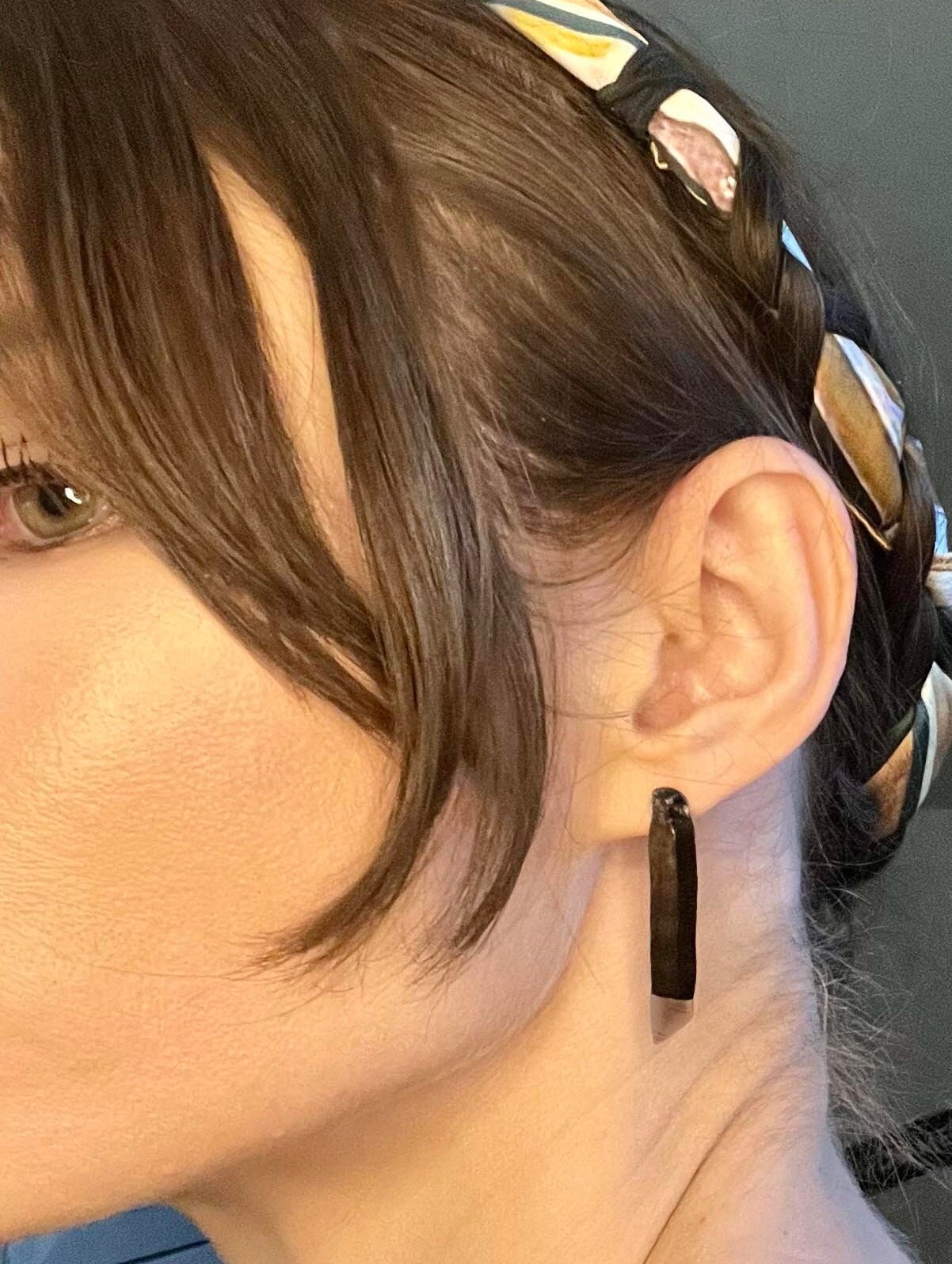 Translucent Obsidian Pressure Blade Earrings With a Black Gold ...