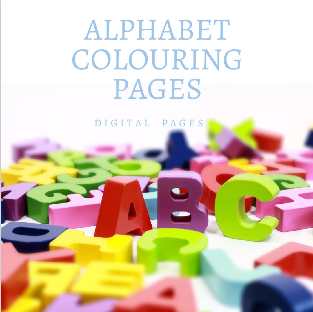 Alphabet Coloring Book / Children Coloring Pages / Instant Download ...