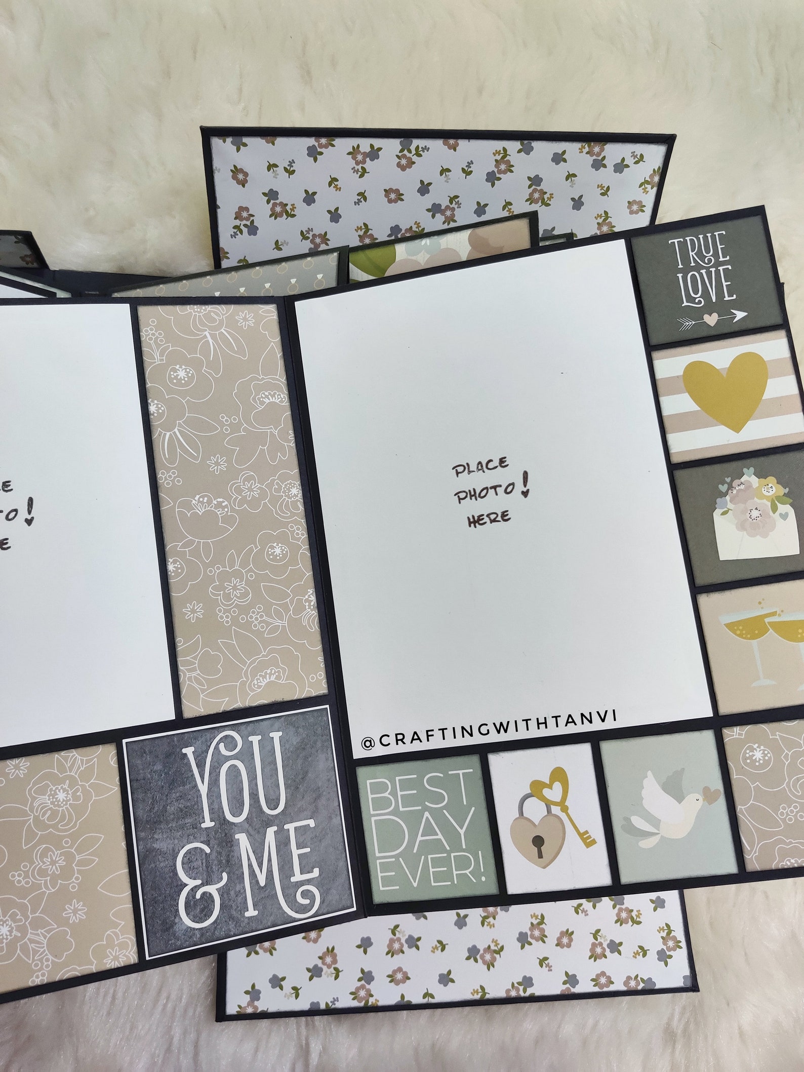 Handmade Wedding Album Scrapbook | Wedding Gift for Couples | Wedding ...