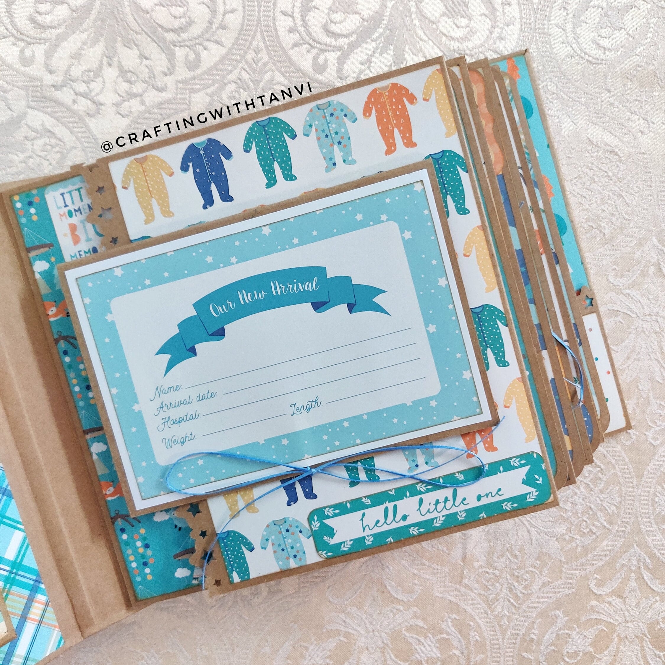 Baby Boy Album | First Year Baby Photo Album | New Parents Gift | Baby ...